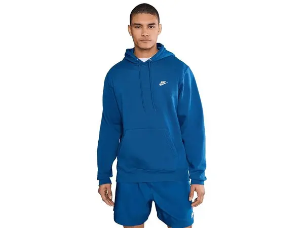 Nike Club Fleece Pullover Hoodie - Blue