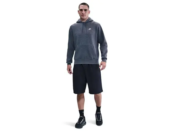 Nike Club Fleece Pullover Hoodie - Gray