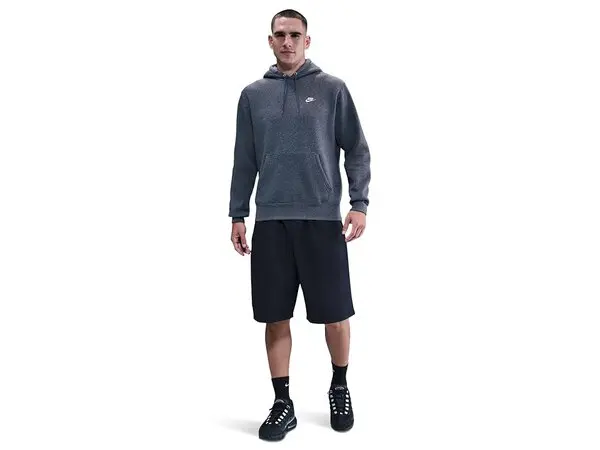 Nike Club Fleece Pullover Hoodie - Gray