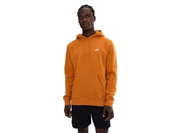 Nike Club Fleece Pullover Hoodie - Orange