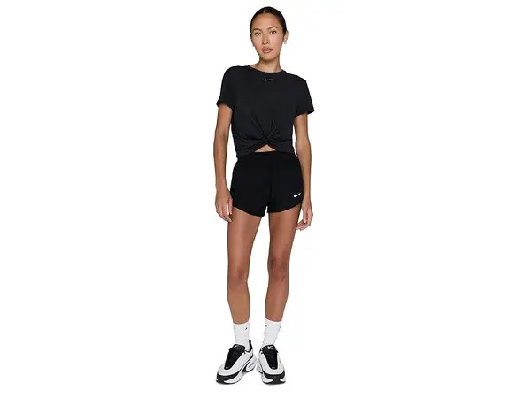 Nike Dri-fit Twist Hem Short Sleeve Top
