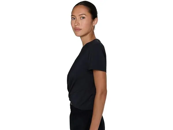 Nike Dri-fit Twist Hem Short Sleeve Top