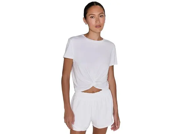 Nike Dri-fit Twist Hem Short Sleeve Top