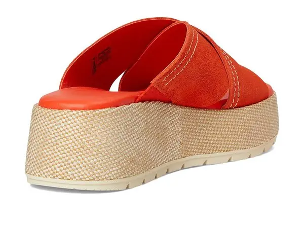 Sorel Sunpeak Platform Slide Sandals - Red