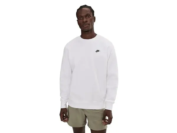 Nike Club Basketball Crewneck Sweatshirt - White/black