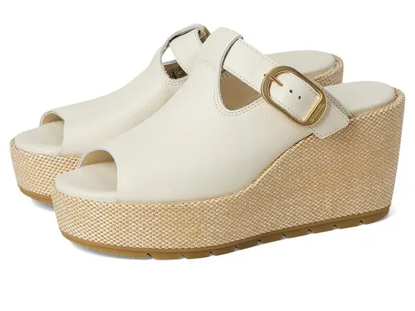 Sorel Sunpeak Wedge Slide Sandals - Bone