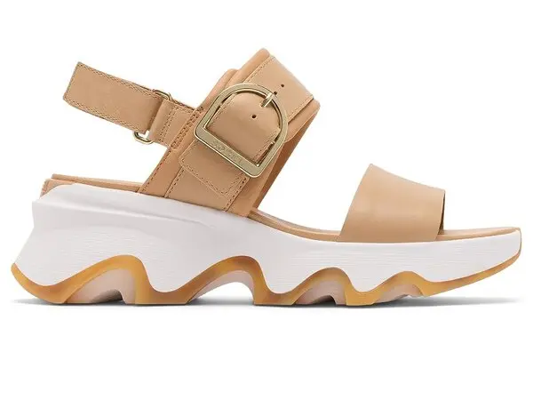 Sorel Kinetic Impact Wedge Sandals - Beige