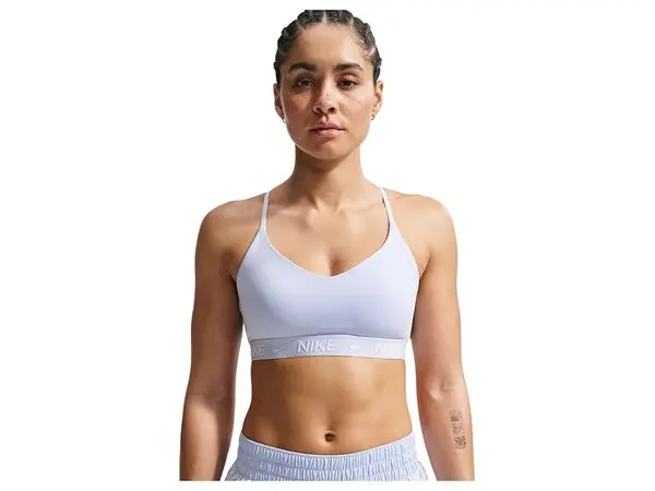 Nike Dri-fit Indy Light Support Bra Bra Light Magenta/light Magenta - Blue