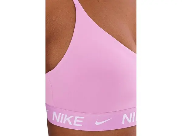 Nike Dri-fit Indy Light Support Bra Bra Thunder Grey - Pink