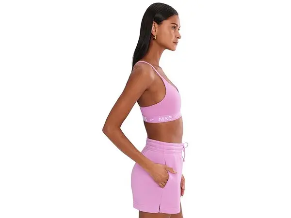 Nike Dri-fit Indy Light Support Bra Bra Thunder Grey - Pink