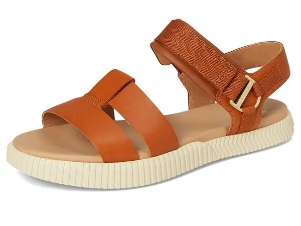 Sorel Ona Ave Ankle Strap Flat Sandals - Brown