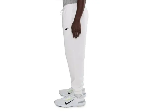 Nike Club Fleece Joggers With Embroidered Logo - White