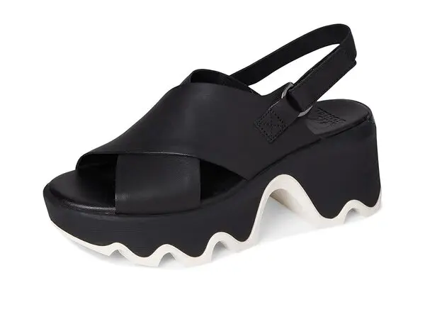 Sorel Kinetic Aura Slingback Platform Sandals - Black