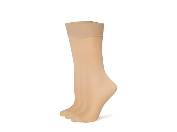 Wolford Satin Touch Knee Highs 3-pack - Khaki