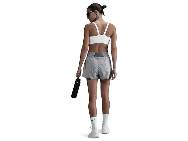 Nike Dri-fit High-waisted 2-in-1 Running Shorts - Gray
