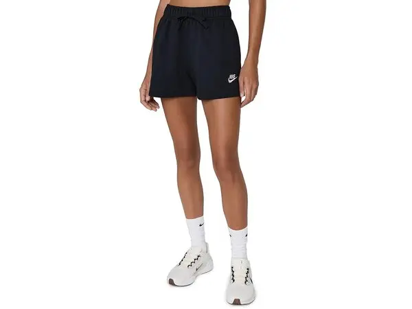 Nike Club Fleece Mid-rise Shorts - Black