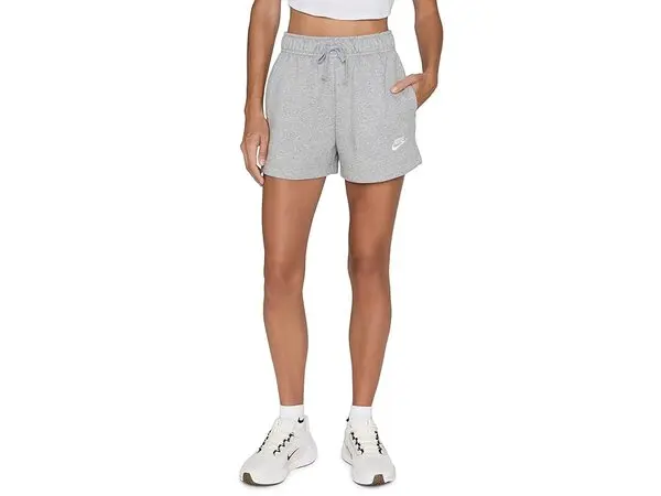 Nike Club Fleece Mid-rise Shorts - Gray