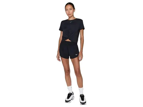 Nike Dri-fit Mid-rise 3 Brief-lined Shorts - Black
