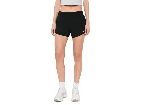 Nike Dri-fit Mid-rise 3 Brief-lined Shorts - Black