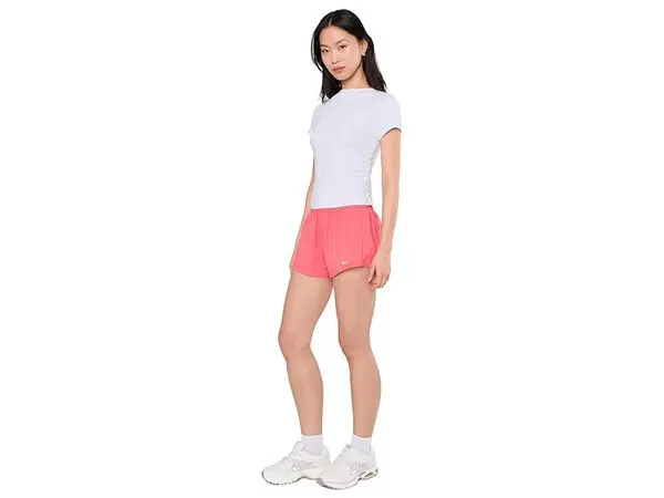 Nike Dri-fit Mid-rise 3 Brief-lined Shorts - Pink