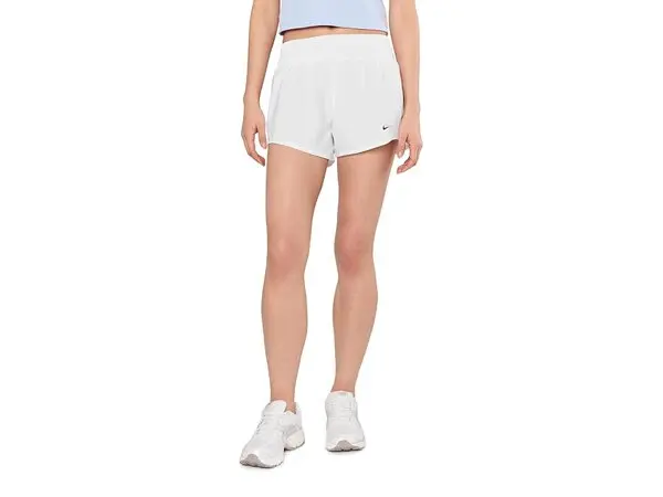 Nike Dri-fit Mid-rise 3 Brief-lined Shorts - White/black