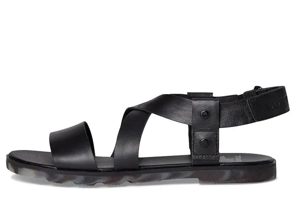 Sorel Ella Iii Crisscross Sandals - Black