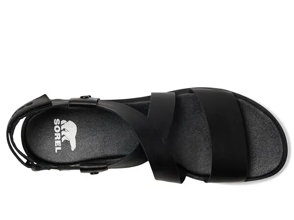 Sorel Ella Iii Crisscross Sandals - Black