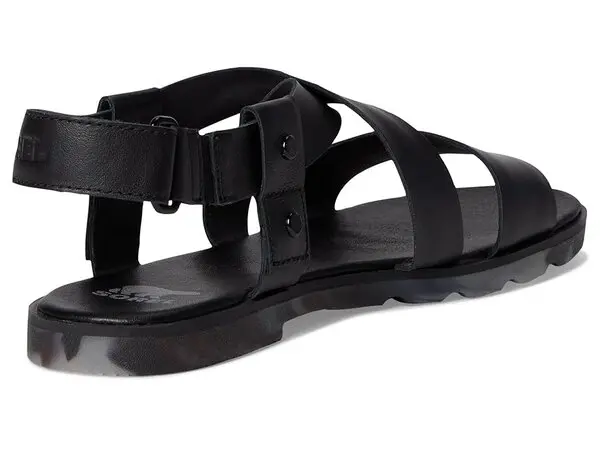 Sorel Ella Iii Crisscross Sandals - Black