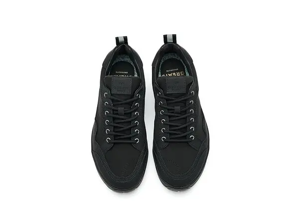 Greats Ravine Lace-up Suede And Mesh Sneakers - Black