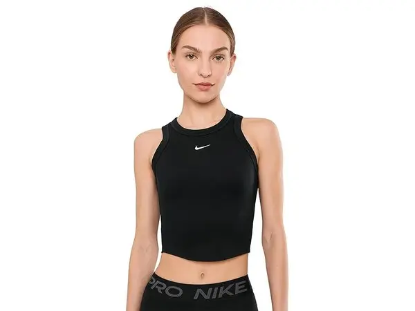 Nike Dri-fit Cropped Tank Top - Black