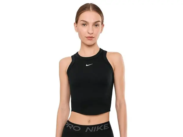 Nike Dri-fit Cropped Tank Top - Black