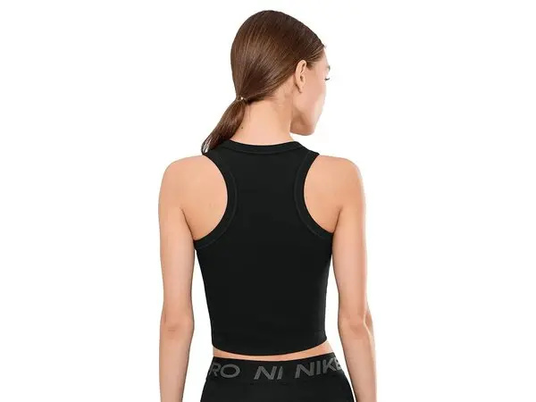 Nike Fitted Cropped Tank Top - Black