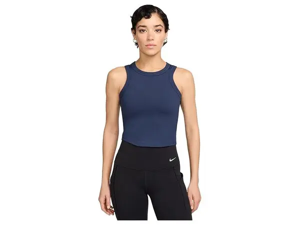 Nike Dri-fit Cropped Tank Top - Navy