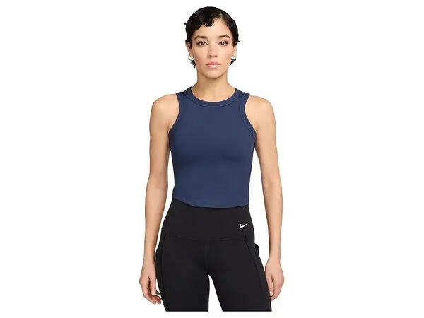 Nike Dri-fit Cropped Tank Top - Navy