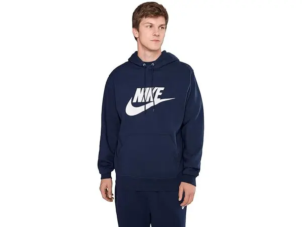 Nike Club Fleece Pullover Hoodie - Navy