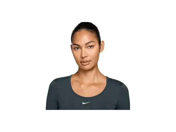 Nike Pro Dri-fit Cropped Long-sleeve Top - Green