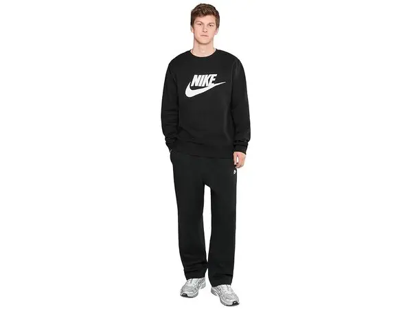 Nike Club Brushed Fleece Crewneck Sweatshirt - Black