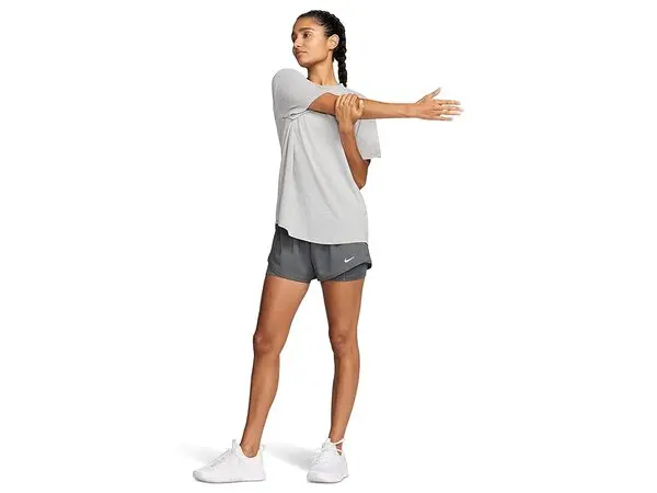 Nike Relaxed Dri-fit Short-sleeve Top - Gray