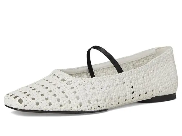Vince Vivian Weave Leather Ballet Flats