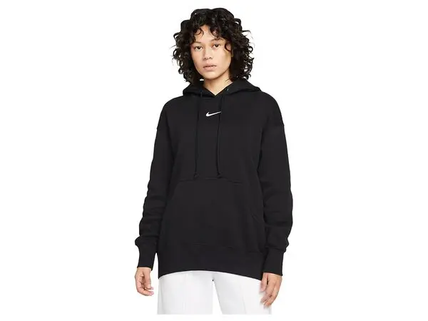Nike Phoenix Fleece Oversized Pullover Hoodie - Black/sail