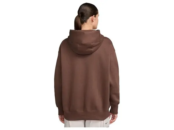 Nike Phoenix Fleece Oversized Pullover Hoodie - Brown