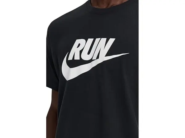 Nike Dri-fit Run Swoosh T-shirt - Black