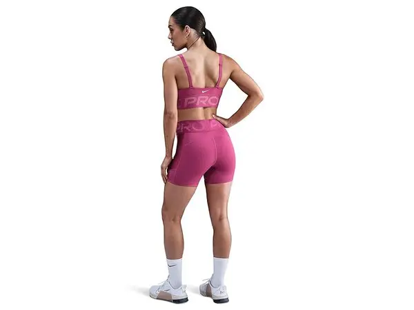 Nike Pro Indy Plunge Medium Support Bra Bra Elemental / Foam /white - Pink