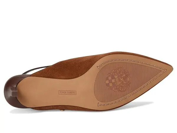 Vince Camuto Kylien Slingback Kitten Heel Pumps - Brown