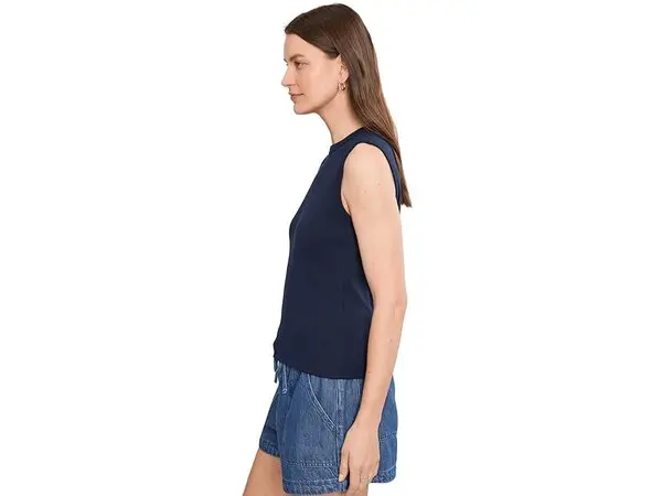 Madewell Ribbed Crewneck Tank - Navy