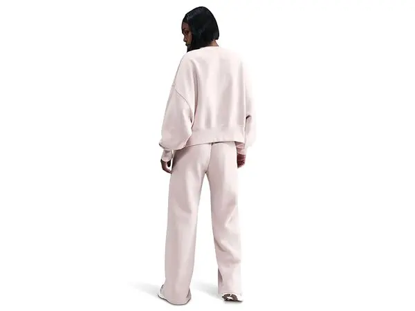 Nike Phoenix Fleece High-waisted Wide-leg Pants - Bone