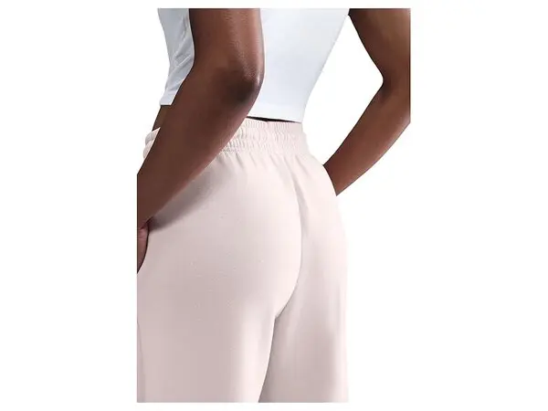 Nike Phoenix Fleece High-waisted Wide-leg Pants - Bone