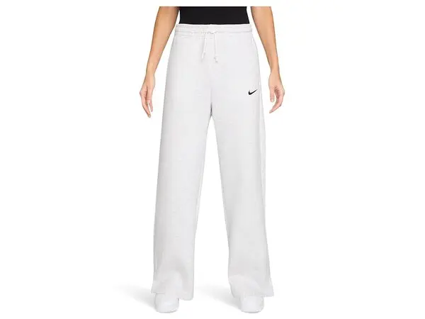 Nike Phoenix Fleece High-waisted Wide-leg Pants - Gray
