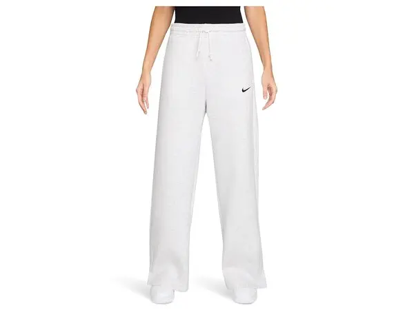 Nike Phoenix Fleece High-waisted Wide-leg Pants - Gray