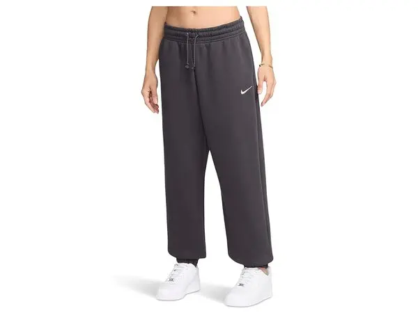 Nike Phoenix Fleece High-waisted Oversized Sweatpants - Navy